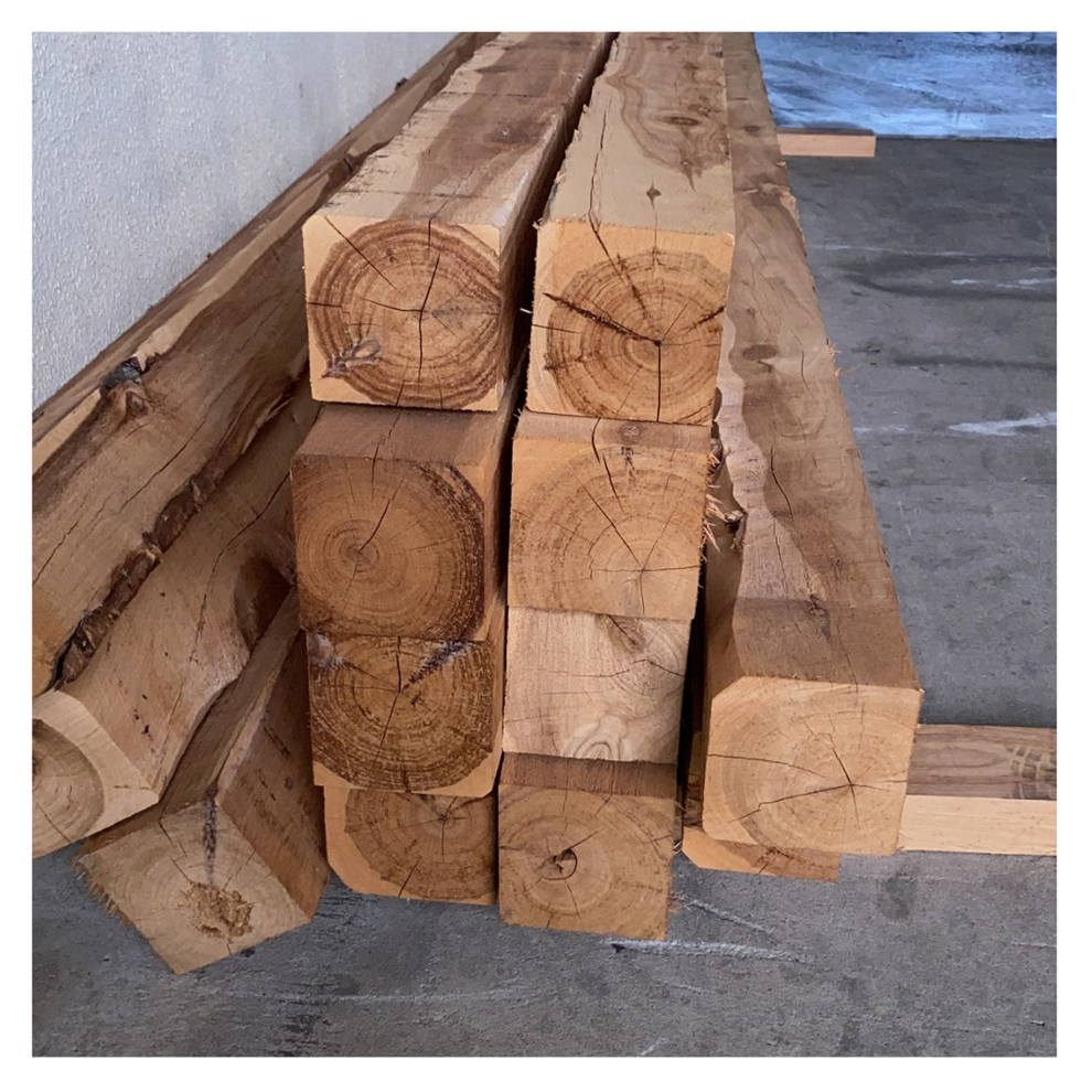 100X100 2.7/LM Cypress Post Rough-Sawn – Victorian Timber & Building ...