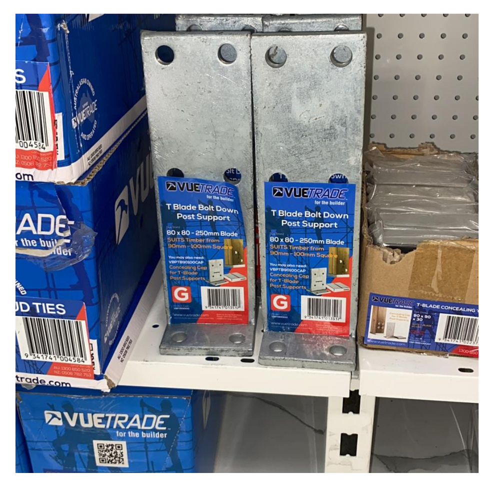 VUETRADE TBlade Bold Down Post Support – Victorian Timber & Building ...